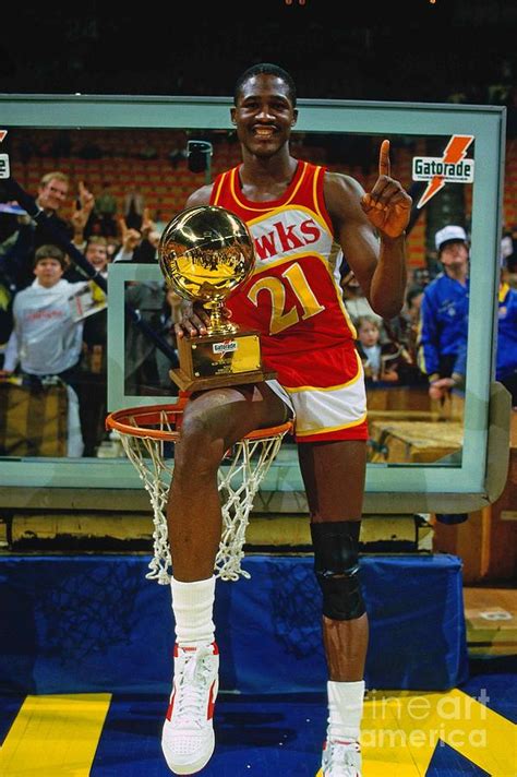 Dominique Wilkins Action Portrait 2 By Andrew D Bernstein