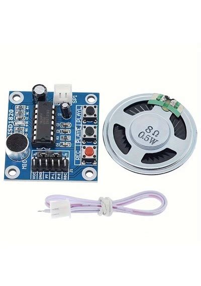 Tcerchi Isd1820 Kayıt Modülü Ses Modülü Arduino Isd1820 İçin Mikrofonlu Ve Hoparlörlü Ses Kartı