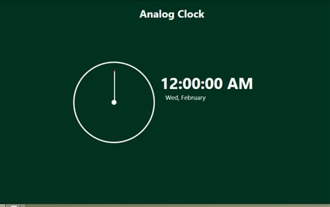Analog Clock Using Htmlandcss In Vanillajs With Source Code Sourcecodester