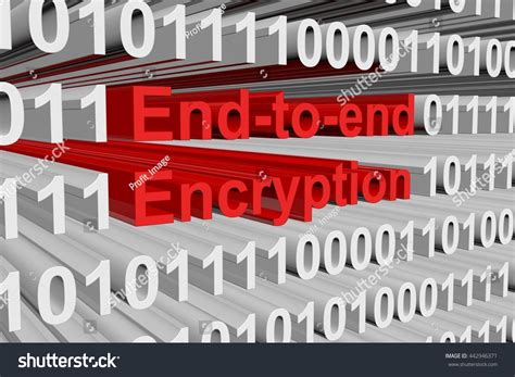 End End Encryption Form Binary Code Stock Illustration 442946371 Shutterstock