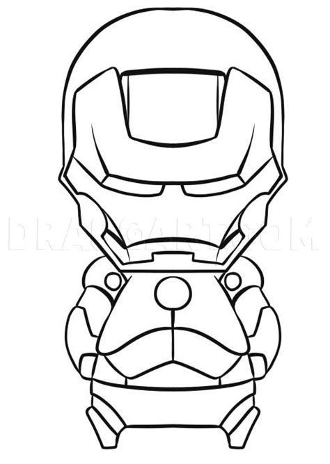 How To Draw Chibi Iron Man Drawing Step By Step By Dawn Dragoart