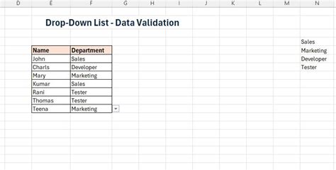 How To Create A Drop Down List In Excel Fathima Sibila Jubin K Posted On The Topic Linkedin