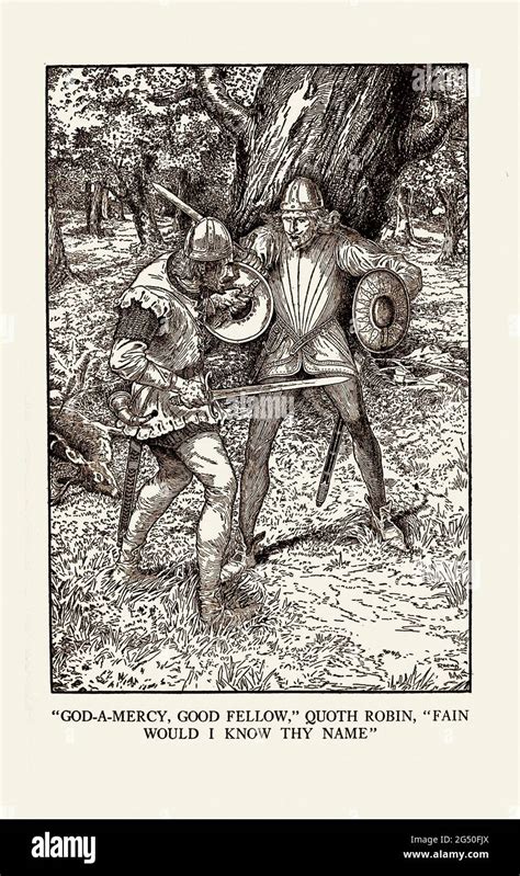 Bold Robin Hood And His Outlaw Band Book Illustration By Louis Rhead