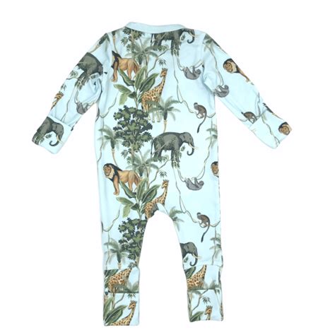 Soft And Stretchy Safari Zipper Jumpsuit Home Grown Africa