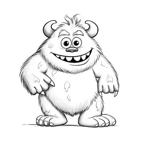 Premium Ai Image A Cartoon Yeti Is Standing With His Hands On His