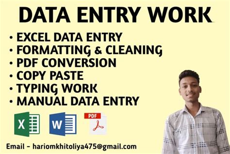 Do Data Entry Typing Work And Copy Paste Work In Excel By Hariom45