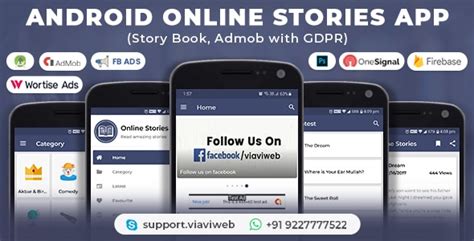 Android Online Stories App Story Book Admob With Gdpr Prime Access