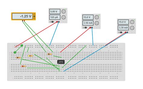 circuit design lab 9 bài 1 tinkercad