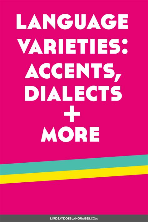 Language Varieties Dialect Styles Slang Word Registers