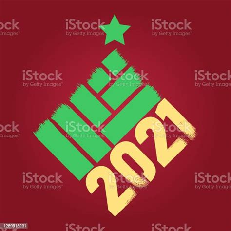 새해 복 많은 새해 2021 계절 휴가 전단지 인사말 과 초대 장 카드와 크리스마스 테마 축하와 배너를위한 트렌디 한 플랫 텐