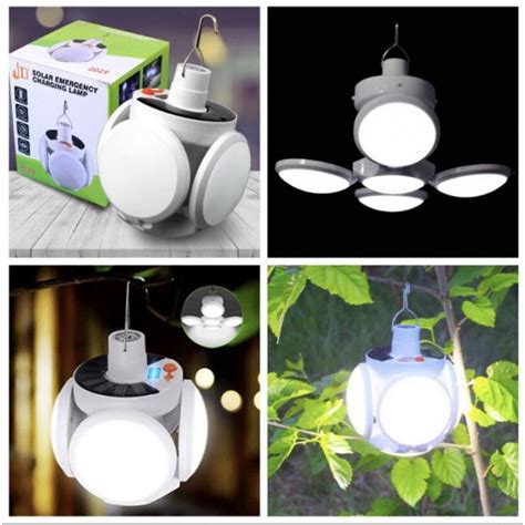 Ліхтар світлодіодний підвісний акумуляторний на сонячній батареї Jd 2029 5 Вт розкладна лампа