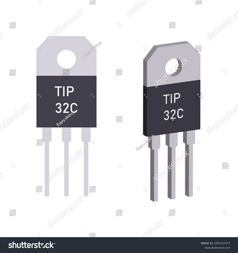 3d Transistor Vector Design Isolated White เวกเตอร์สต็อก ปลอดค่า