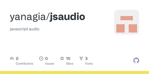 GitHub Yanagia Jsaudio Javascript Audio