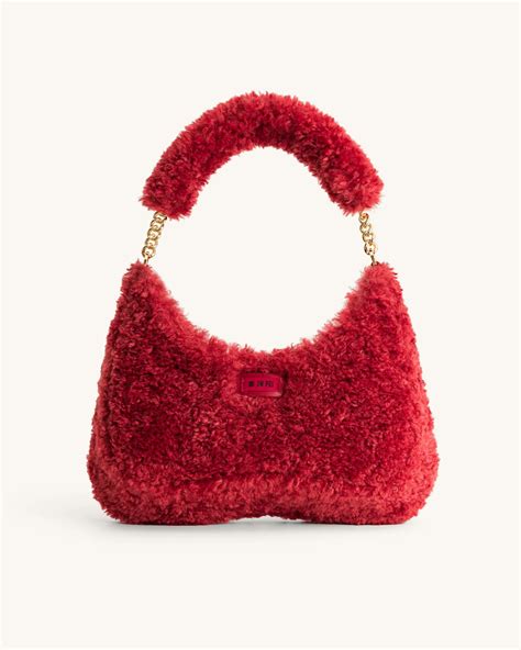 Jw Pei Ruby Faux Fur Fabric Shoulder Bag