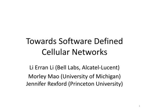 Ppt Towards Software Defined Cellular Networks Powerpoint Presentation Id 5532751