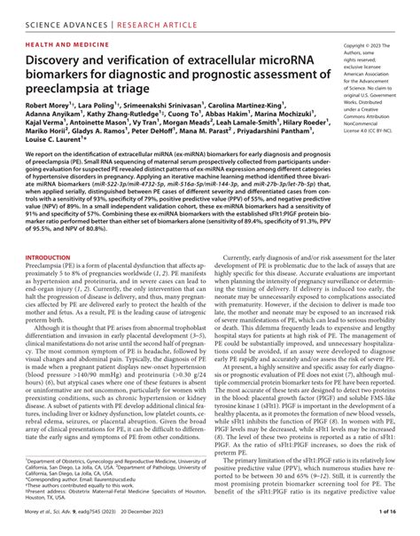 Pdf Discovery And Verification Of Extracellular Microrna Biomarkers