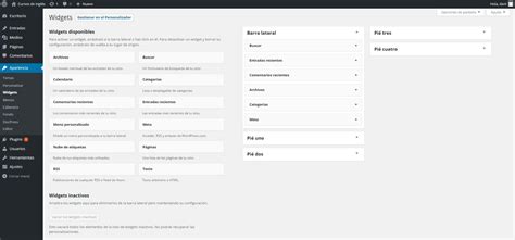 Curso de WordPress Widgets Dani Sánchez
