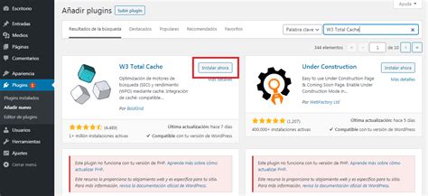 W Total Cache Instalaci N Y Configuraci N R Pida