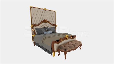 2612 Free 3d Bed Model Download 3dzip Org 3d Model Free Download
