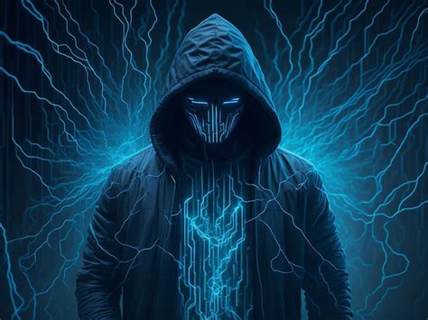 Premium Photo Hacker On Screen With Binary Code