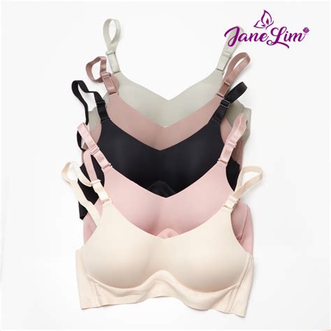 Janelim Japanese Bra Pushup Seamless Bra Light Weight Jelly Bra A B 34 36 38 40 A28 Shopee