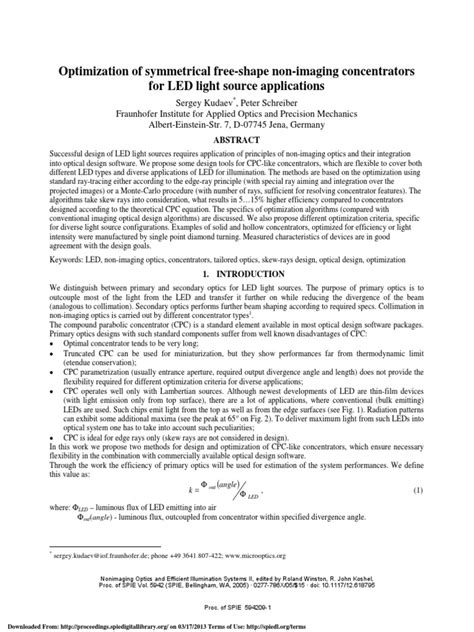 Paper 2005 Optimization Of Symmetrical Free Shape Non Imaging