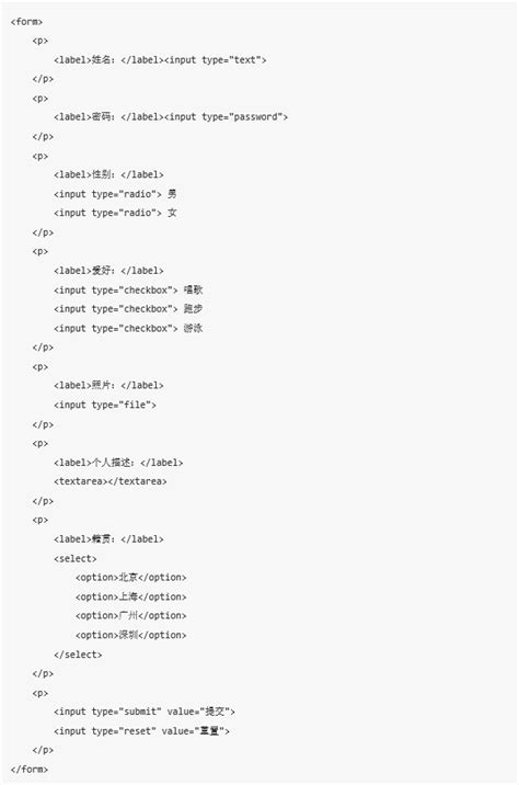 表单标签有哪些分别做什么 Python开发资讯 博学谷