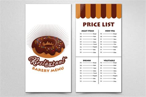 Food Menu Psd Template Graphic By Leza Sam · Creative Fabrica