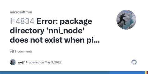 Error Package Directory Nninode Does Not Exist When Pip Installing