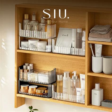 Promo Rak Akrilik Susun Kosmetik Makeup Organizer Penyimpanan