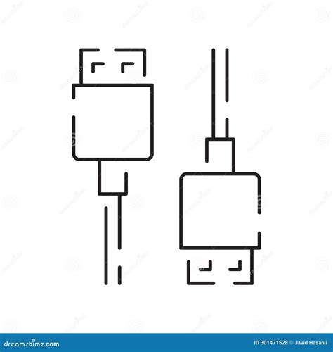Computer Hardware Line Icon Graphic Card Or Processor And Ram Gpu Or