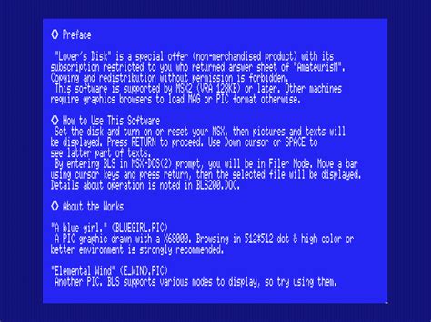 Lover S Disk 1997 Msx2 Interpreter Software Generation Msx