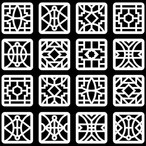 Simple Geomteric Pattern For Decoration Background Panel And Cnc