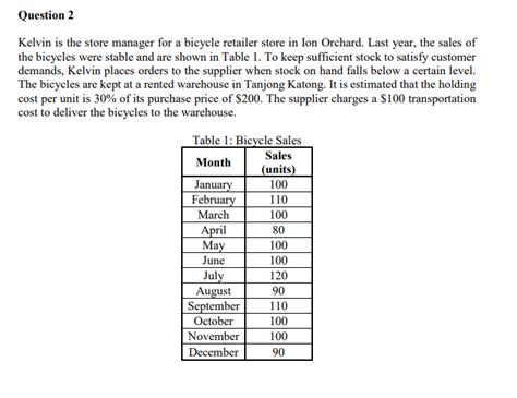 Solved This Is A Question On Inventory Management Please Chegg Com