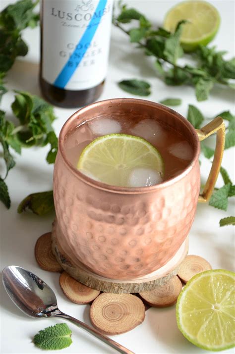 Cocktail Moscow Mule à la vodka et à la ginger beer