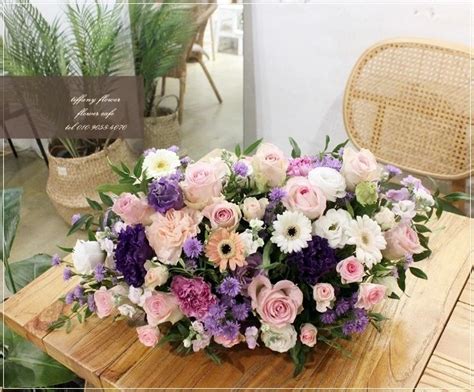 공승민 행사 생화 센터피스 사방화주문도 티파니플라워 입니다