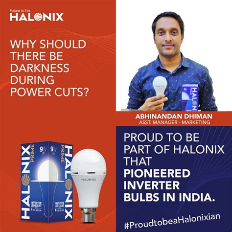 Abhinandan Dhiman On Linkedin Halonix Proudtobeahalonixian