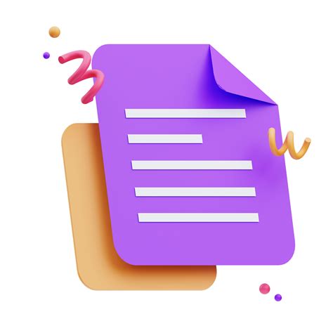 Business Icon Report 3d Illustration 9373588 Png