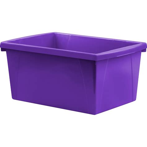 Storex Medium Classroom Storage Bin Purple 21 L Grand And Toy