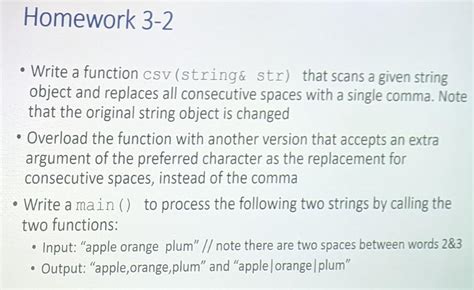 Solved Homework 3 2 Write A Function Csv Stringand Str
