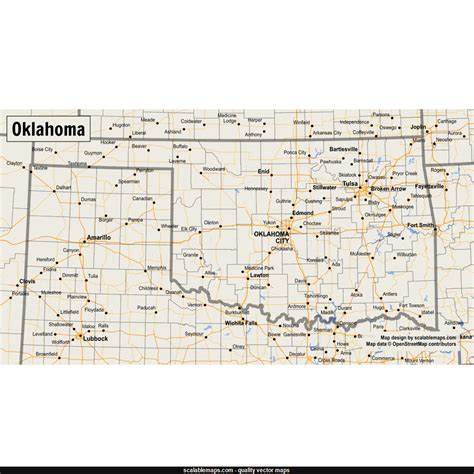 Scalablemaps Vector Maps Of Oklahoma
