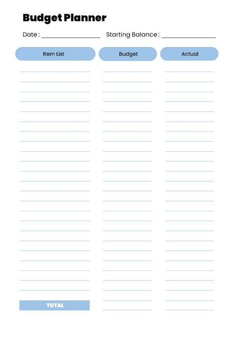 Plan Your Budget 5