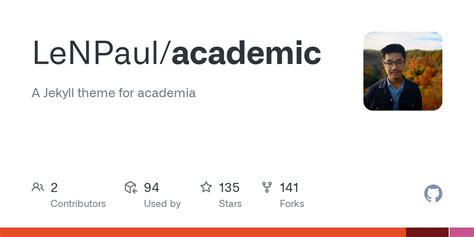 GitHub LeNPaul Academic A Jekyll Theme For Academia
