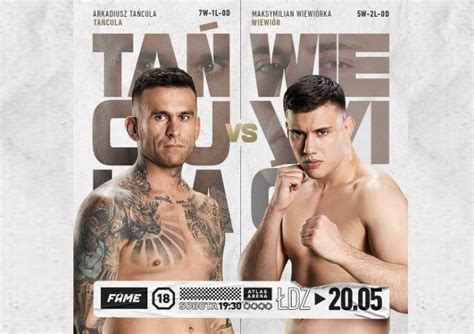 Wiewiór vs Tańcula w walce o pas na gali Fame MMA 18 Silesion PL