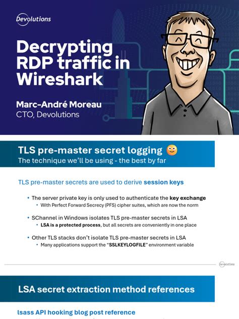Devolutions 2025 Decrypting Rdp Traffic In Wireshark Pdf Transport