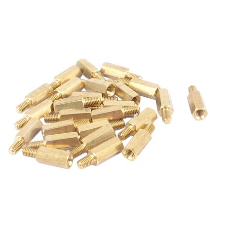 Uxcell M Mm Brass PC PCB Motherboard Standoff Hexagonal Spacer Pack Walmart