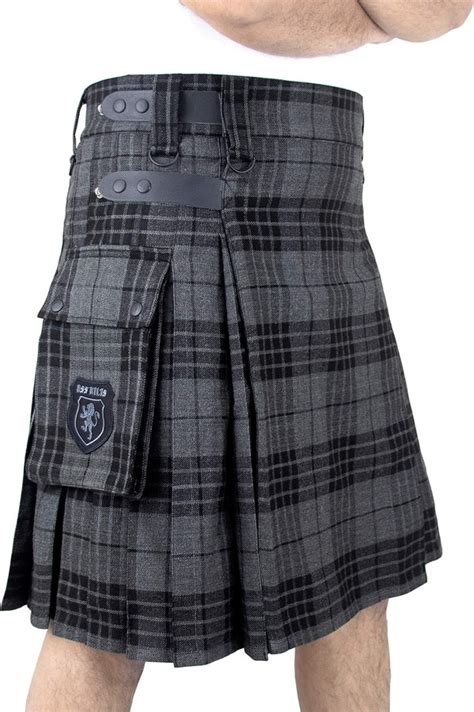 Dss Kilts Tartan Utility Kilts For Men 13oz Tartan Kilt With Leather