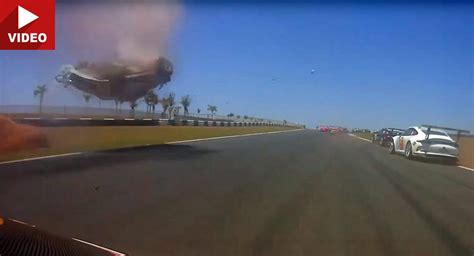 Nelson Piquets 17 Year Old Son Flips Over In Brutal Porsche 911 Gt3