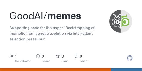 GitHub GoodAI Memes Supporting Code For The Paper Bootstrapping Of