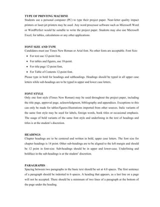 Undergraduate Project Paper Guidelines 1 Pdf